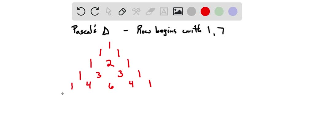 Solved Work Out The 5th Number On The 12th Row From Pascals Triangle 9433