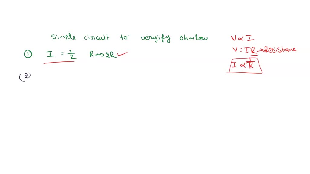 SOLVED: A student connected a simple circuit for verifying ohm's law. select the incorrect ...