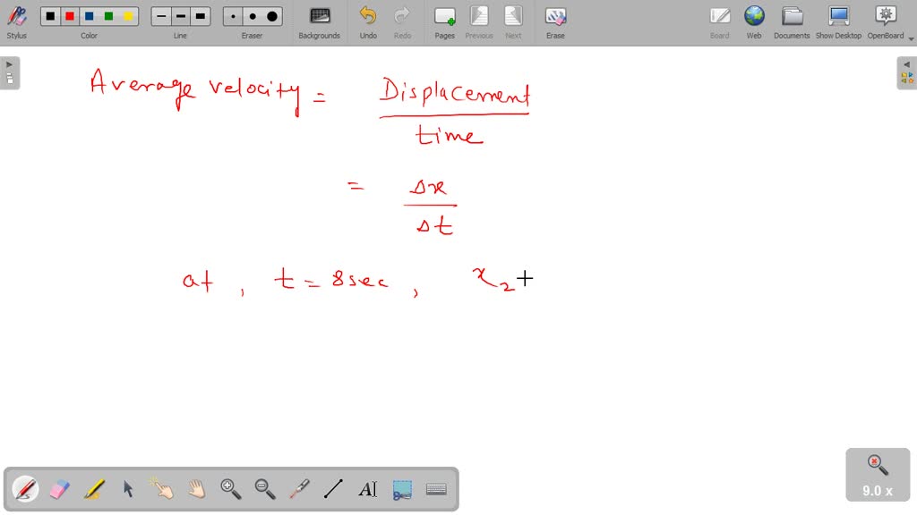 SOLVED: Using the position vs. time graph below, find the average ...