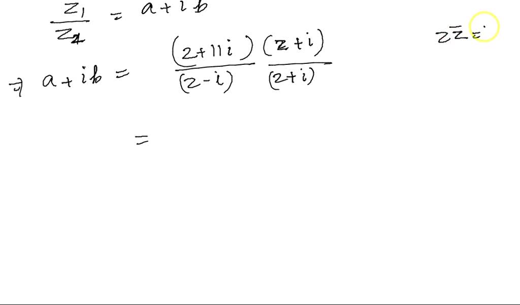 SOLVED: Let z1= -2 + 11i, z2= 2 - i. Showing the details of your work ... SOLVED: Let z1= -2 + 11i, z2= 2 - i. Showing the details of your work ...