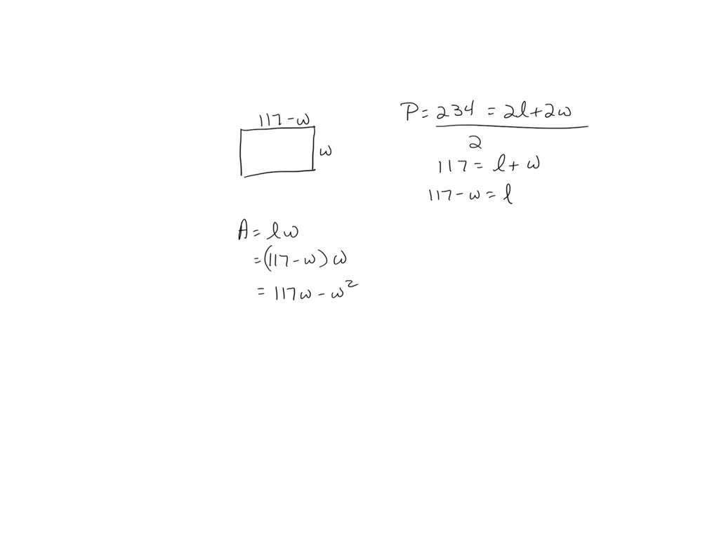 If the farmer has 234 feet of fencing, what are the dimensions of the ...
