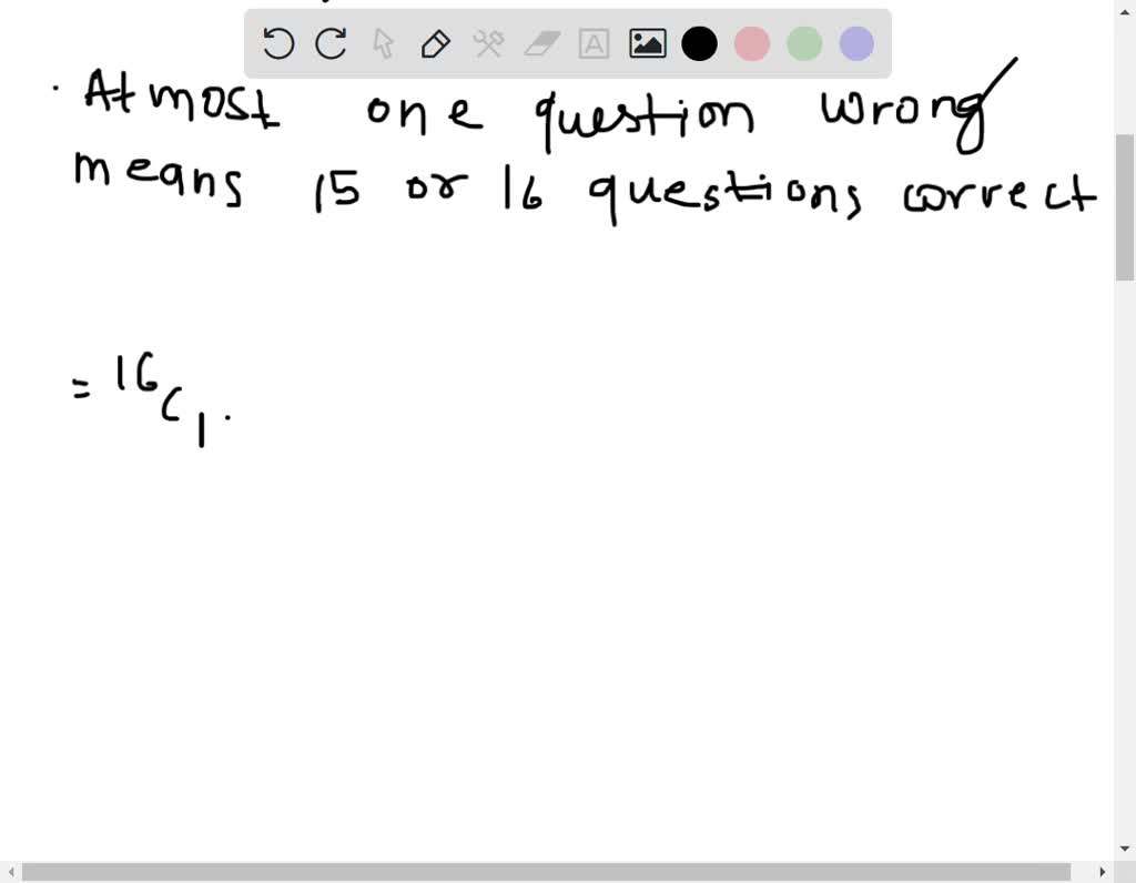 SOLVED: Arthur is taking multiple choice math test: Each question has ...