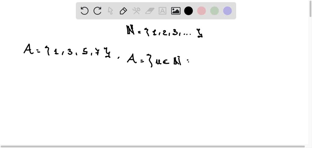 Solved Given The Set A1357 Using Set Notation Or Use Words In 6353
