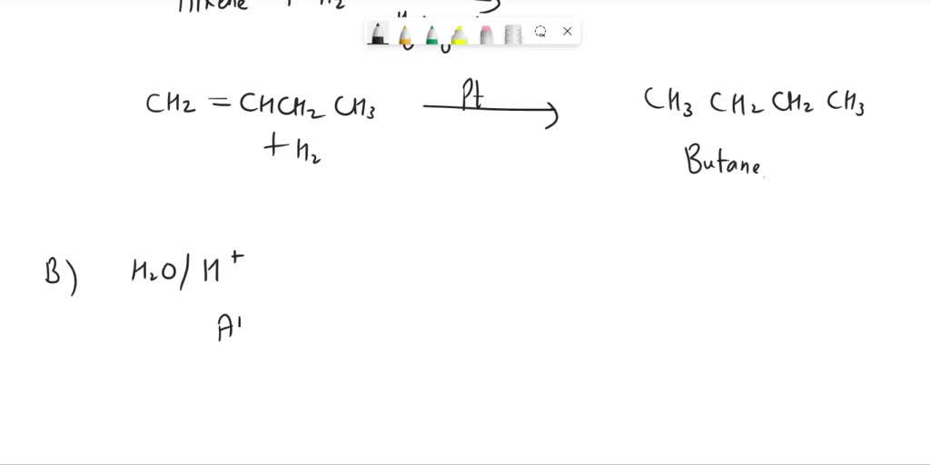SOLVED: Texts: 1.) H2O catalyst 2 OsO4 KMnO4 2H2O H2O B. Write the ...