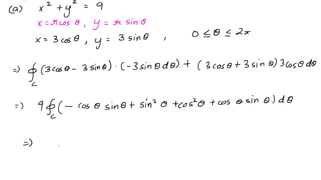 SOLVED: 12. |] Evaluate the line integral Jcl y)dr + (1 + y)dy: where C is the upper-half of the ...