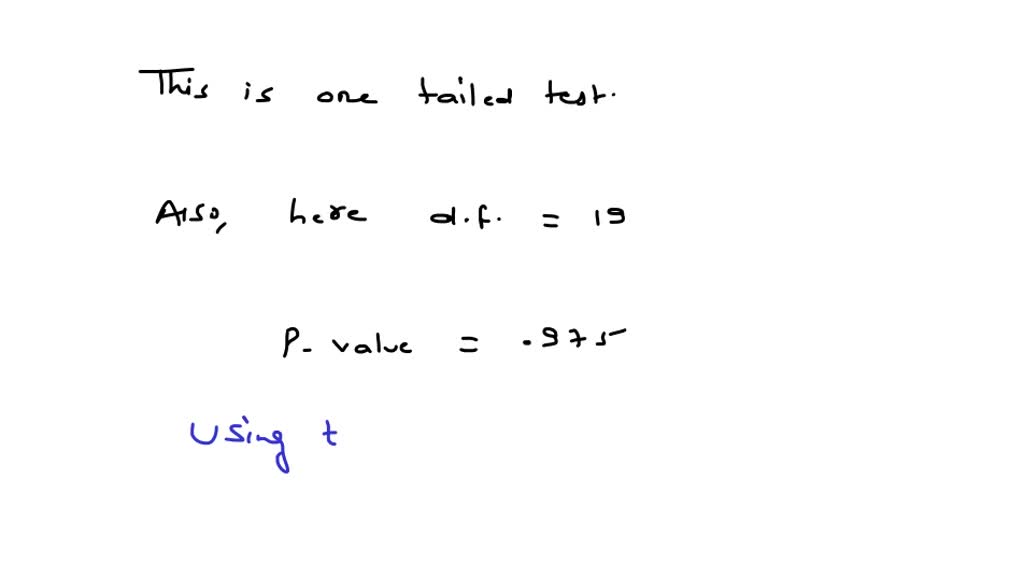 SOLVED: Using a t-table (A-3) for reference, determine the t critical ...