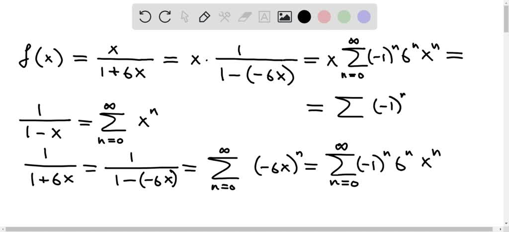SOLVED: point) Find the first five non-zero terms of power series representation centered at x ...