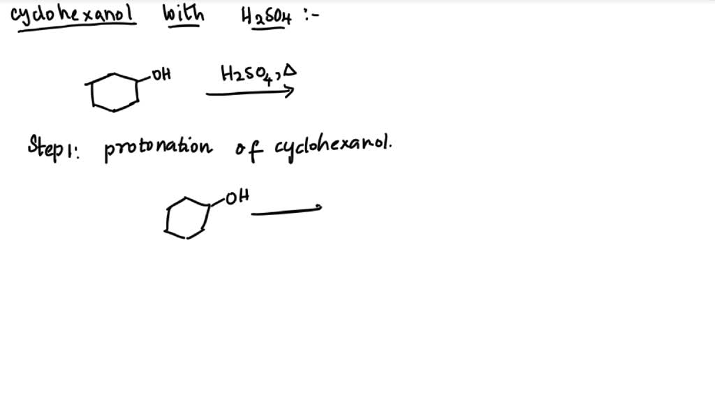 SOLVED: Draw a mechanism for the competing substitution reaction that forms the minor product ...