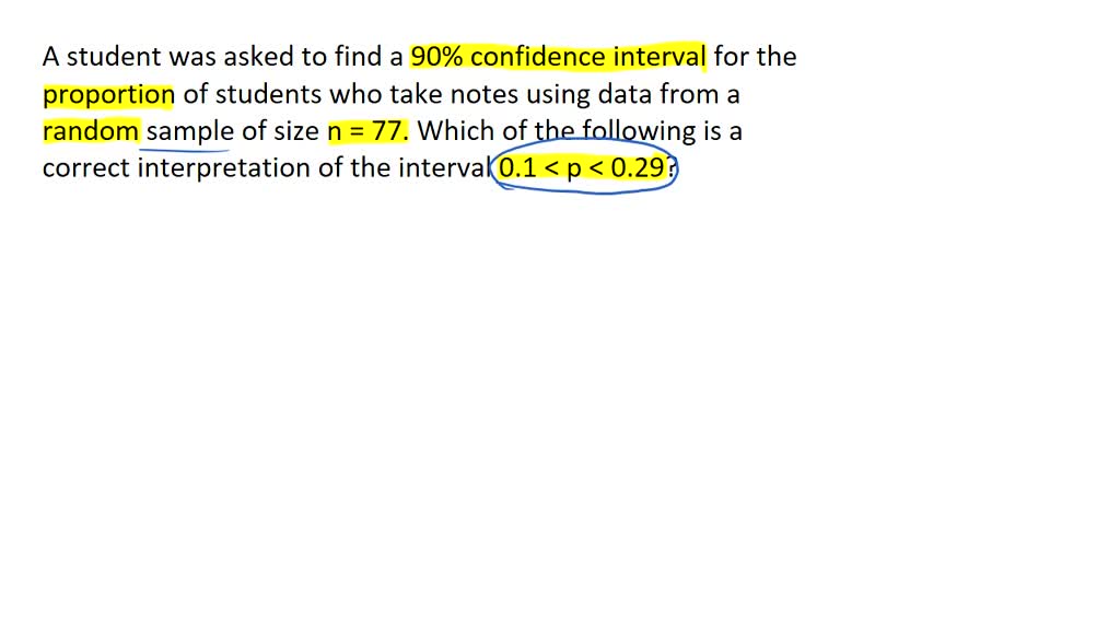 SOLVED: A student was asked to find a 98% confidence interval for widget width using data from a ...
