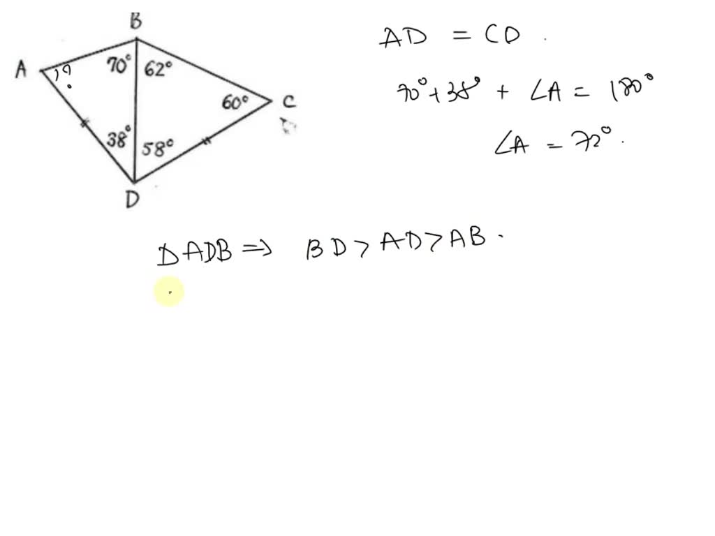 1.(3.5) (Absolute geometry) Find the longest and shortest segment in ...