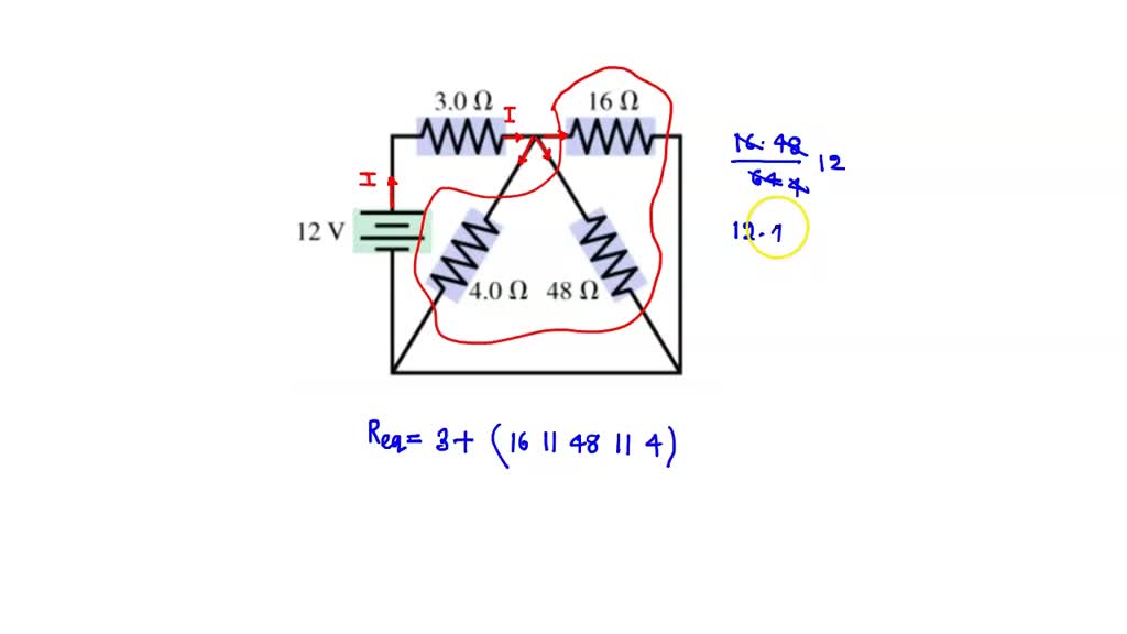 SOLVED: For the circuit shown in the figure (Figure 1), find the current through and the ...