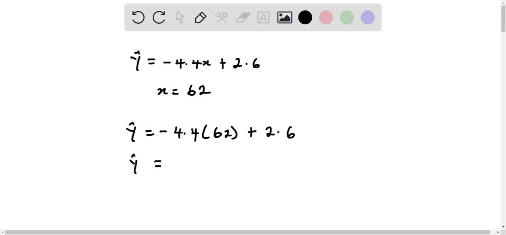 SOLVED: A data set whose original x values ranged from 38 through 65 was used to general a ...