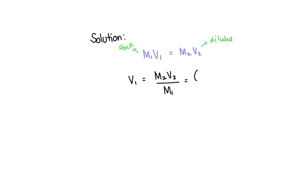 SOLVED: How many milliliters of a 14 M NH3 stock solution are needed to prepare 200 mL of a 4.2 ...