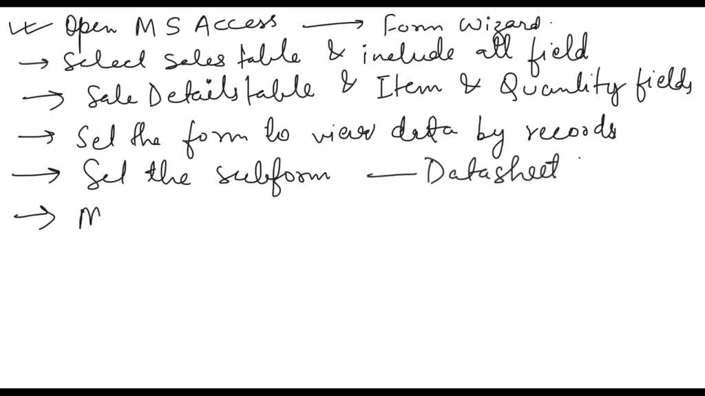 SOLVED: In the subform wizard, how would you define the fields that link the main form to the ...