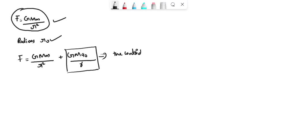 SOLVED: Modified Newtonian dynamics (MoND) proposes that, for small ...