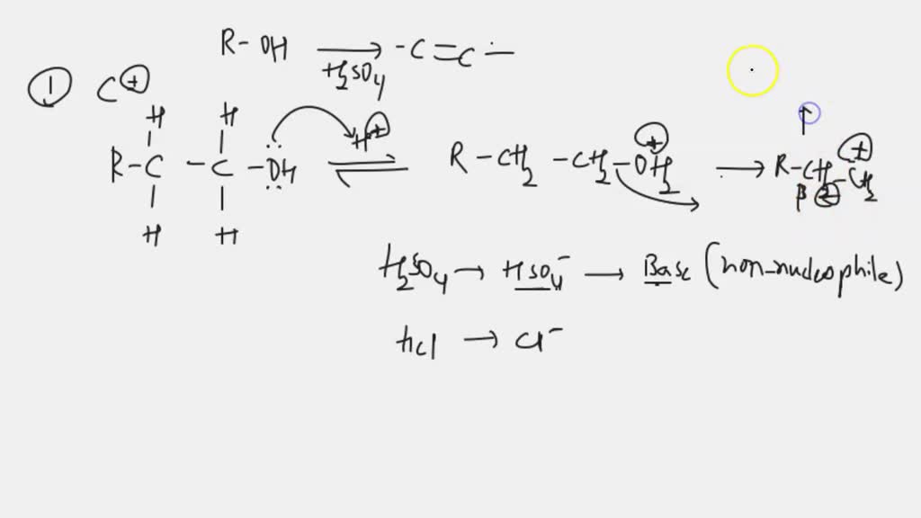 SOLVED: In a dehydration lab, 1. Why might you expect a poor yield of ...