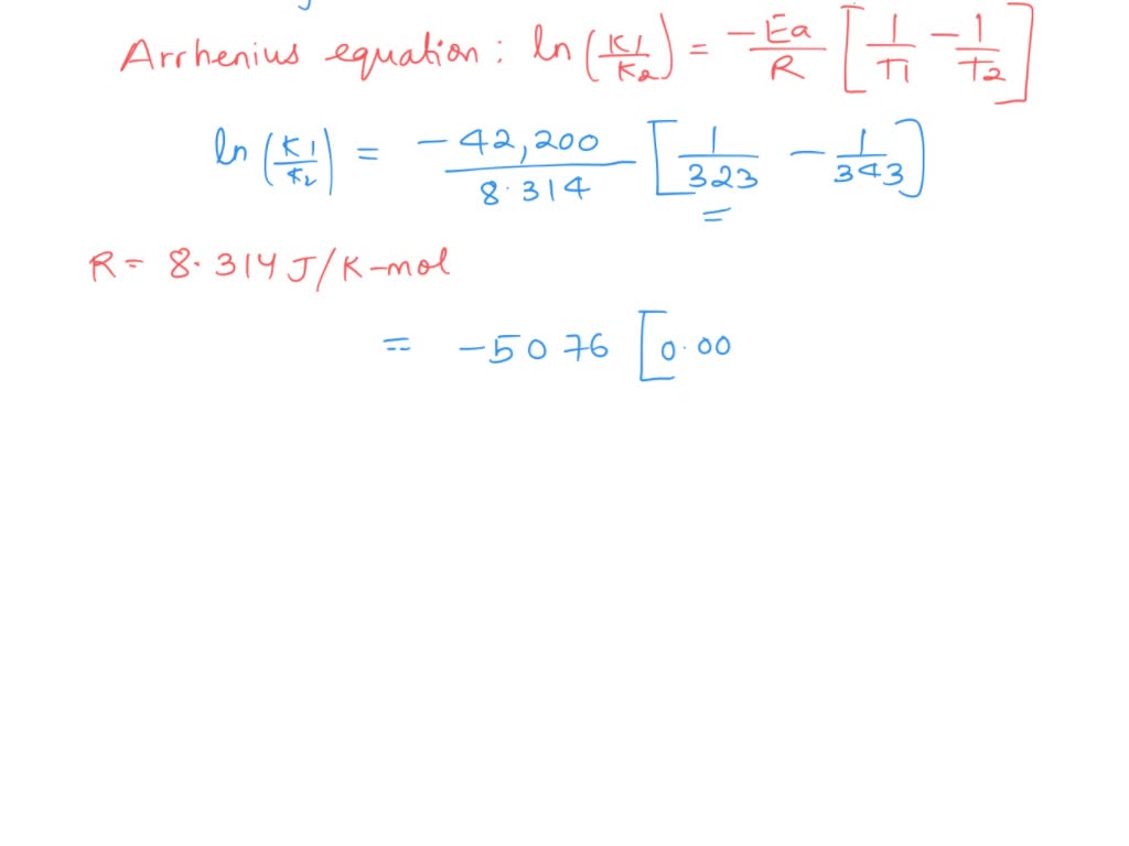 SOLVED The Activation Energy Ea For A Particular Reaction Is 42 2 SOLVED The Activation Energy Ea For A Particular Reaction Is 42 2