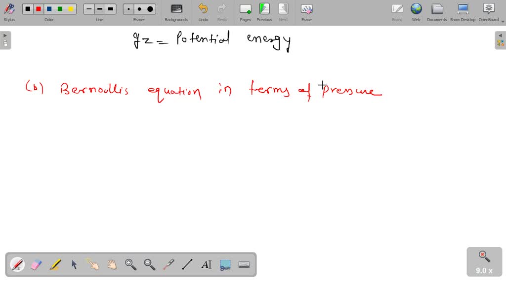 SOLVED: 'Express the Bernoulli equation in three different ways using ...
