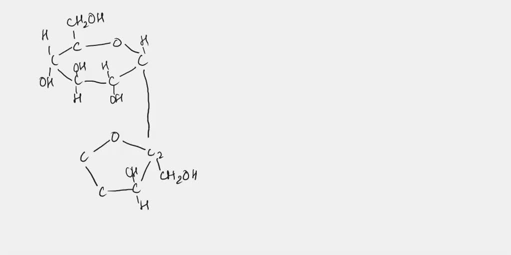 SOLVED: Glycosidic bond in sucrose is a. beta 1-4 b. alpha 1-2 c. beta ...
