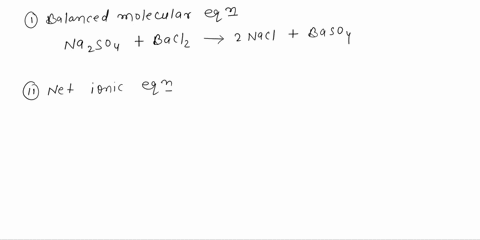[GET ANSWER] balance the chemical equation na2so4bacl2