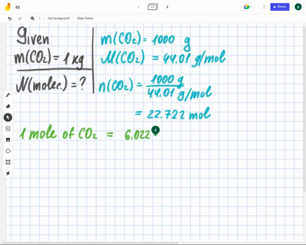 SOLVED: How many molecules are contained in 1kg of carbon dioxide gas ...
