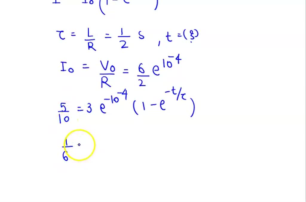 SOLVED:9_ An inductance of 1 henry and a resistance of 2 ohms are ...