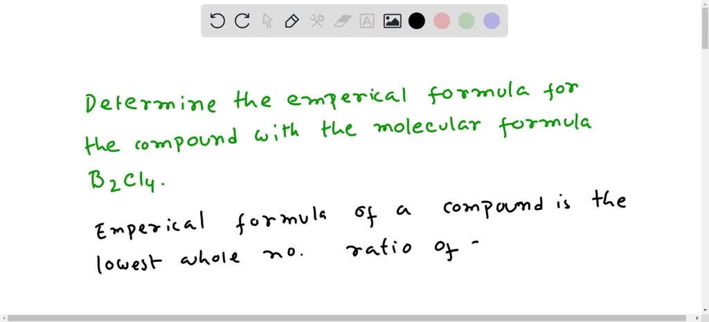 SOLVED: Determine the empirical formula for the compound with the ...