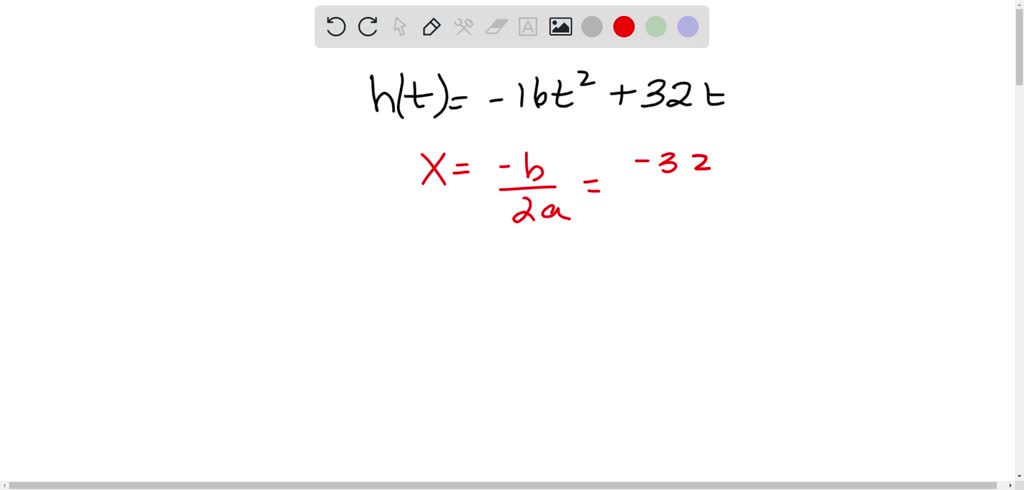 SOLVED: A ball is thrown vertically upward. After t seconds, its height ...