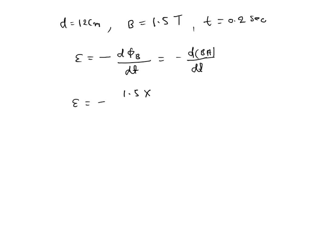 SOLVED: Q7: A 120-cm-diameter loop of wire is initially oriented perpendicular to a 5-T magnetic ...