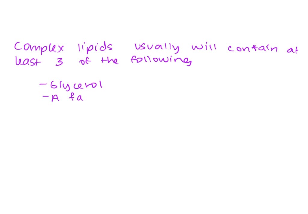SOLVED: Select all that apply Select all of the following that are components of lipids called ...