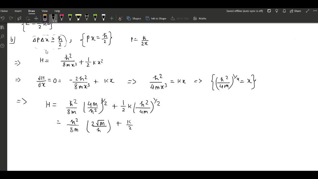 SOLVED: The WKB quantization condition (Bohr-Sommerfeld) is Î”xp() = 2Ï ...