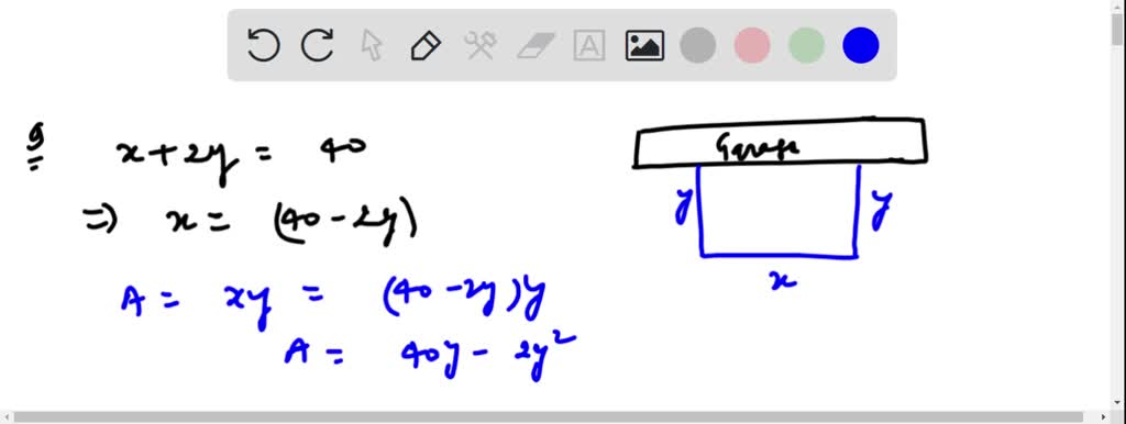 SOLVED: 1. A fence is to be constructed around a rectangular yard with ...