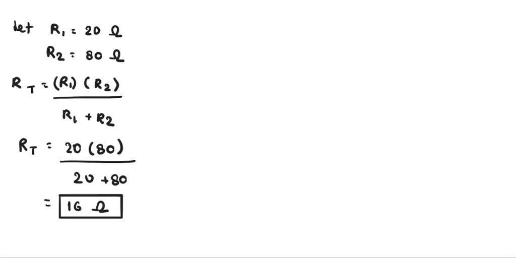 SOLVED: Calculate the total resistance RT as measured between terminals A and B in the circuit ...