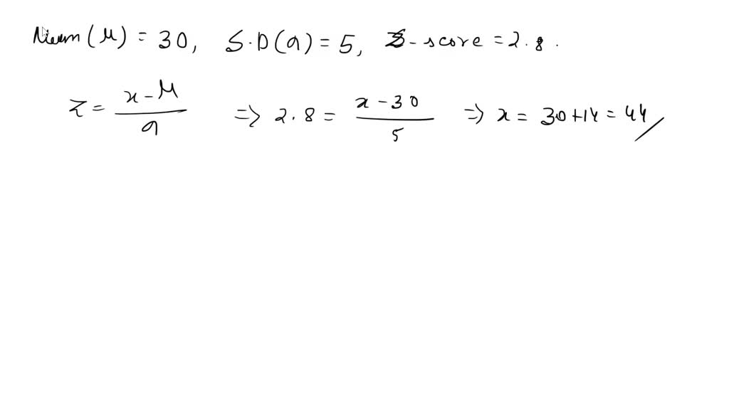 SOLVED: 7. Using the raw score formula, calculate the raw score for ...