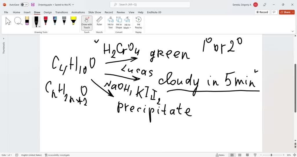 SOLVED: An unknown has a chemical formula of C4H10O. When chromic acid ...