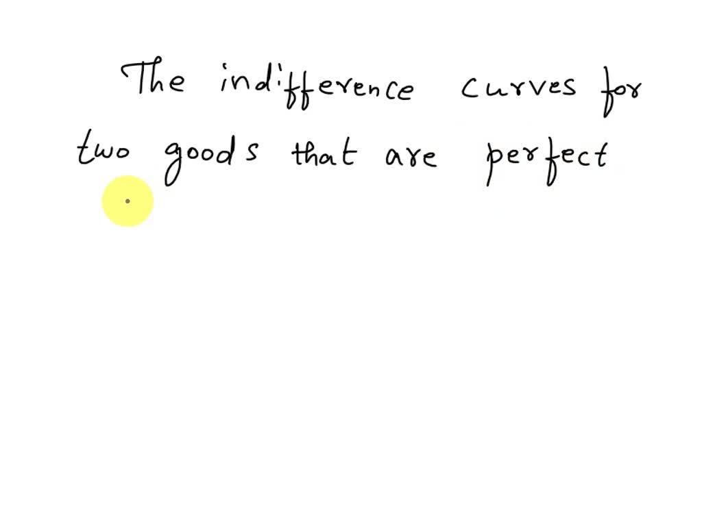 SOLVED: Show a map of indifference curves for goods x and y, which are ...