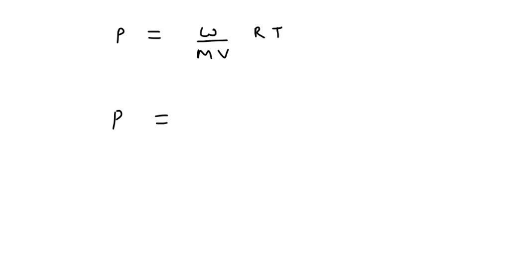 SOLVED: Which expression can be used to calculate the density of an ...