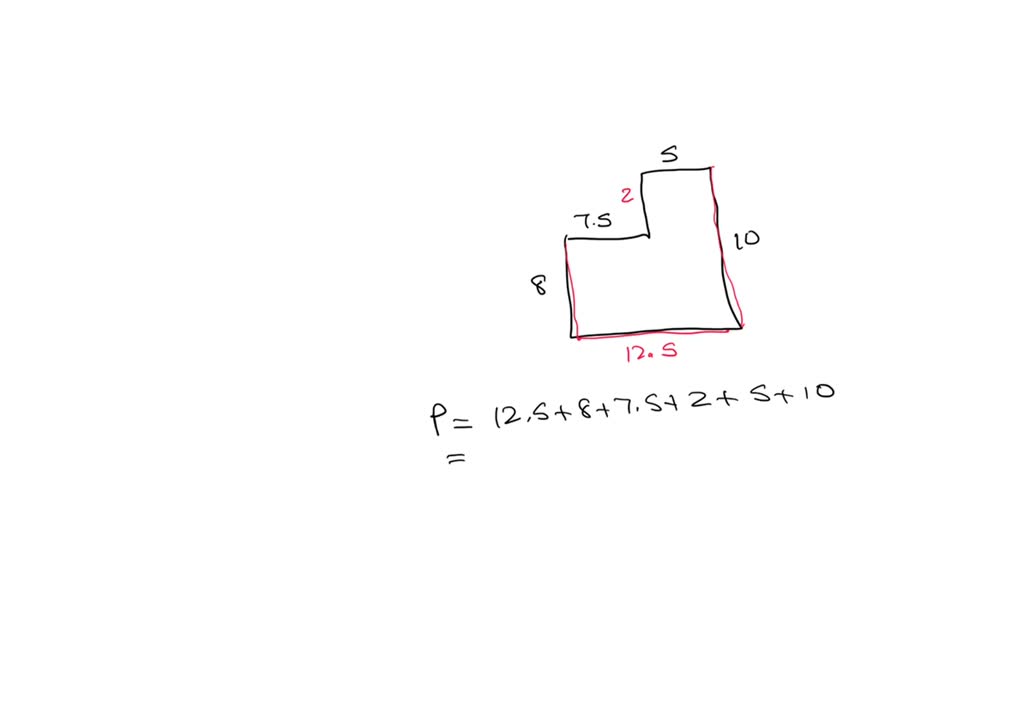 SOLVED: Calculate the area and perimeter of each figure. cm 7.5 cm 10 cm cm