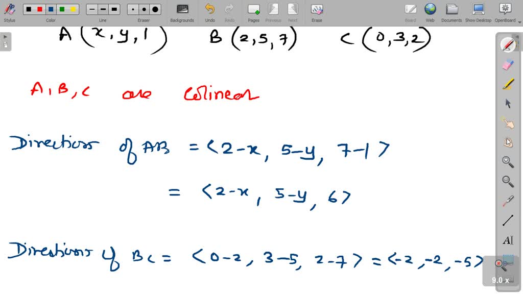 SOLVED: Find numbers x and y such that the point (x, y, 1) lies on the ... SOLVED: Find numbers x and y such that the point (x, y, 1) lies on the ...