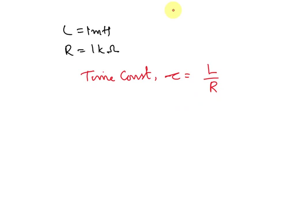 Solved A Simple Rl Circuit Contains A 4 0 Î© Resistor And A 32 H