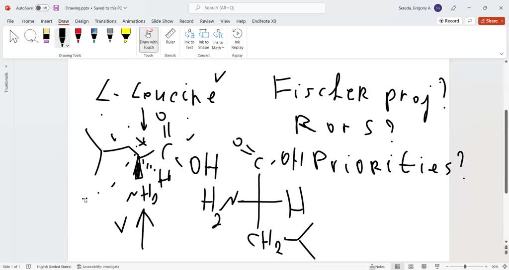 SOLVED: Draw a Fischer projection for l-leucine. What is the priority ...