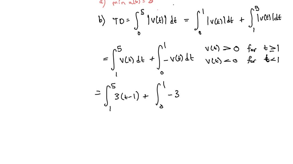 SOLVED: A particle moves along the X-axis so that its velocity at time t, 0