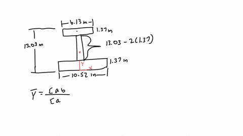 6) (6 points) Consider a Flanged-Beam as shown below. Assume...