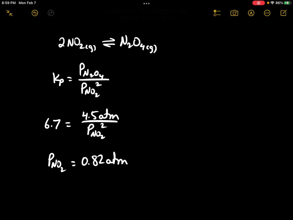 SOLVED: A 2.00 L container at 298 K contains an equilibrium mixture of ...