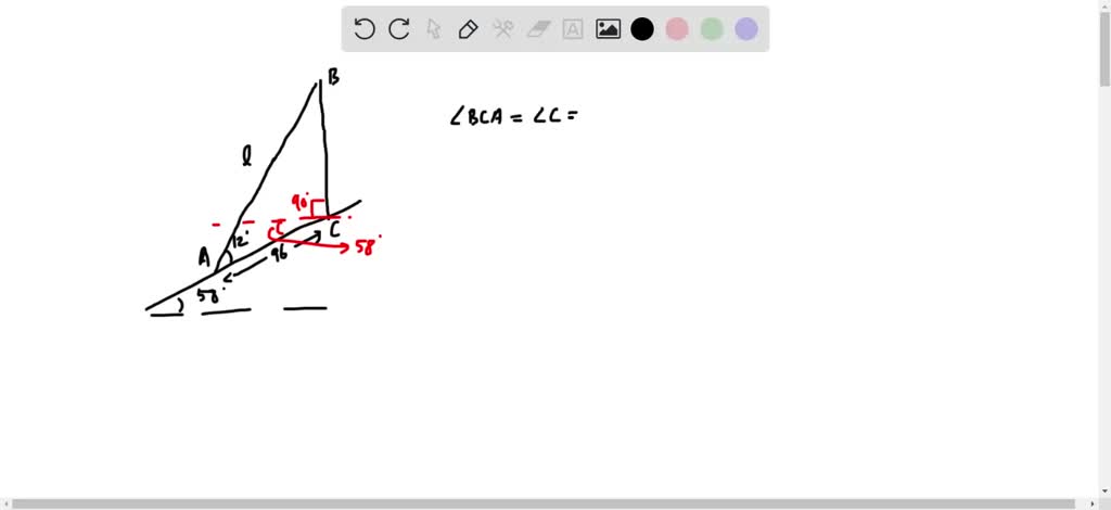 SOLVED: A communication tower (the side CB) is located at the top (the ...
