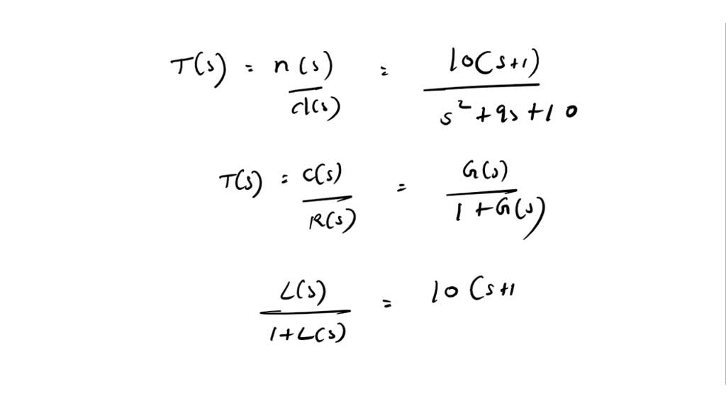 SOLVED: QUESTION3 3.1 A unity feedback system has the following open ... SOLVED: QUESTION3 3.1 A unity feedback system has the following open ...