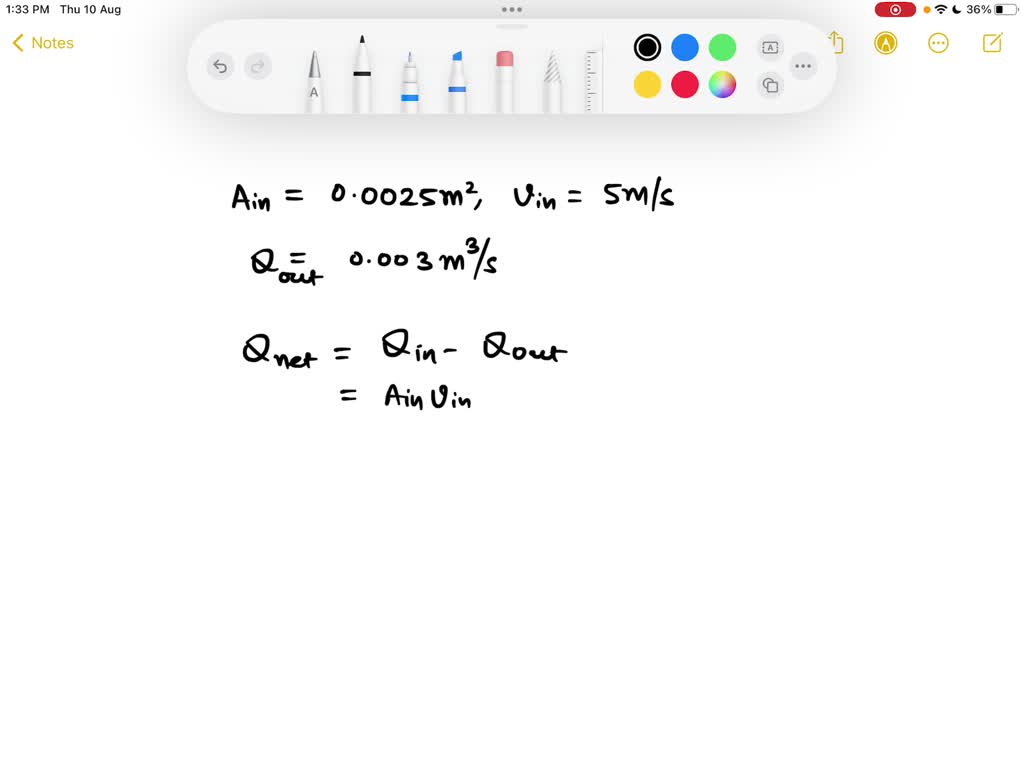 SOLVED: A jet of water discharges into an open tank, and water leaves ...
