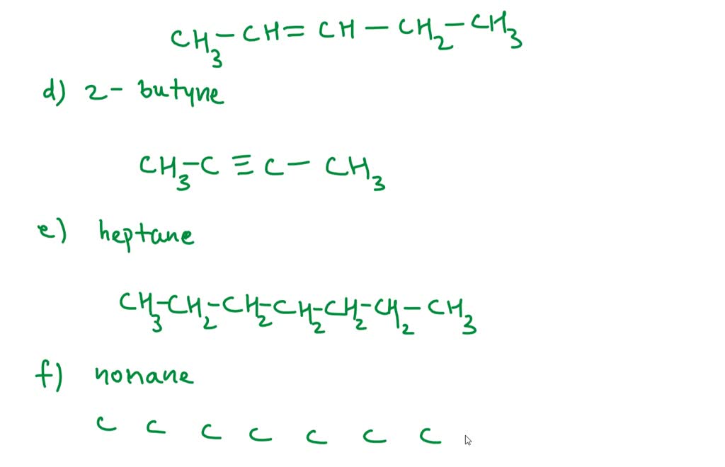 Butyne Structural Formula