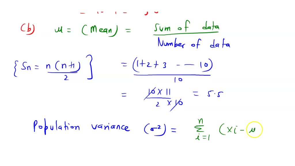 SOLVED: Calculate the range, population variance, and population standard deviation for the ...