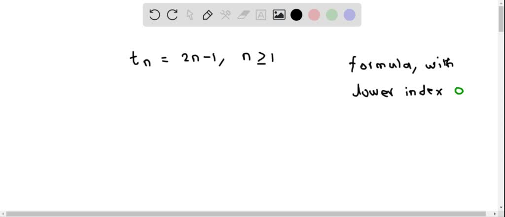 SOLVED: 1. For the sequence tn Zn 1,n 2 1, find E73 tn: 2. For the sequence tn 2n - 1,n 2 1,find ...